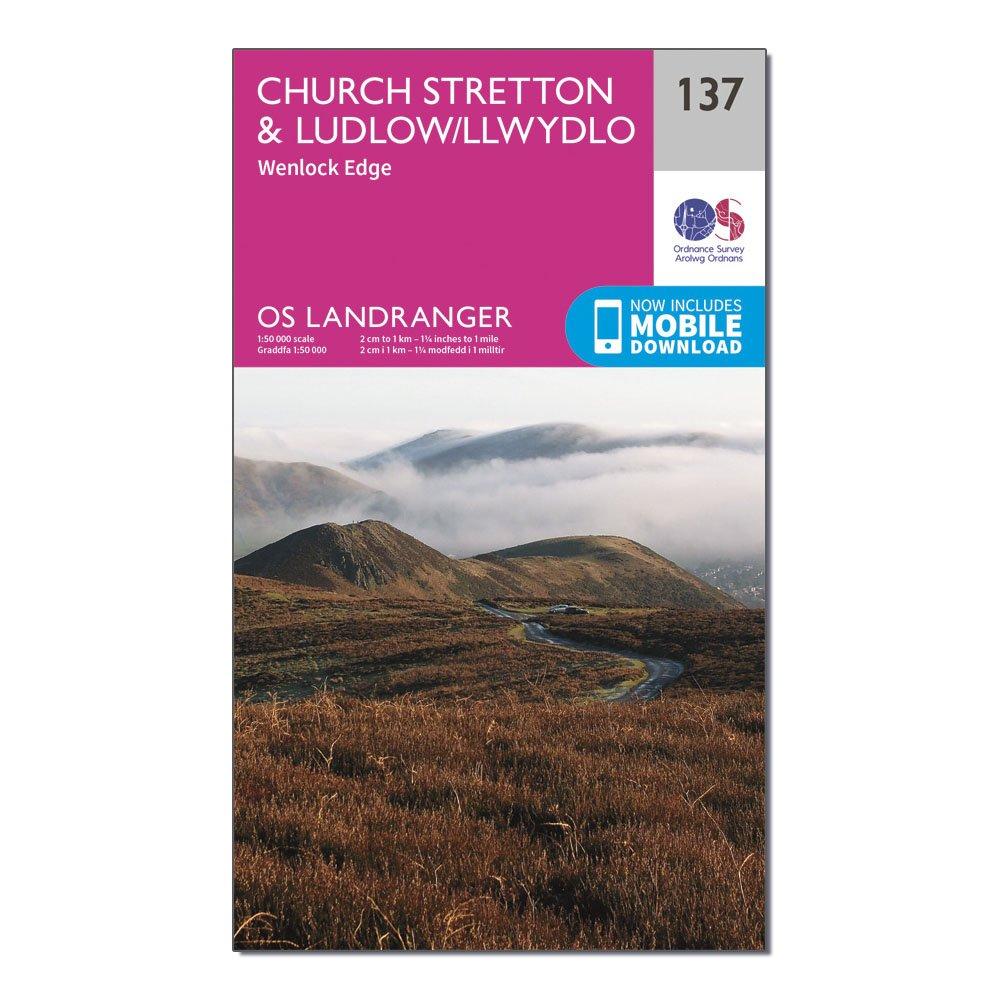 Ordnance Survey OS Landranger 137 Ludlow & Church Stretton, Wenlock ...