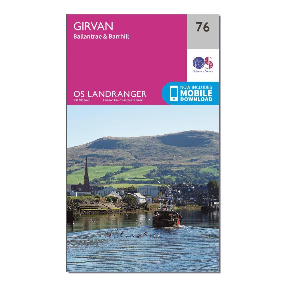 Ordnance Survey Landranger 76 Girvan, Ballantrae & Barrhill Map With ...