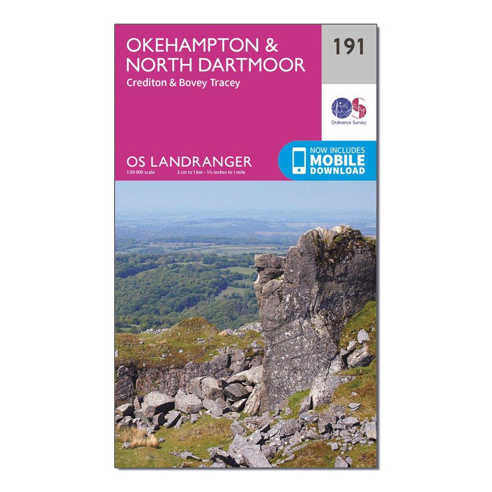 Ordnance Survey Landranger 191 Okehampton & North Dartmoor Map – Millets