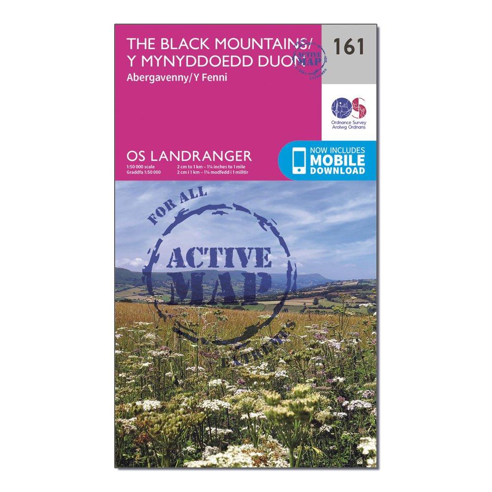 Ordnance Survey Landranger Active 161 The Black Mountains Map With ...