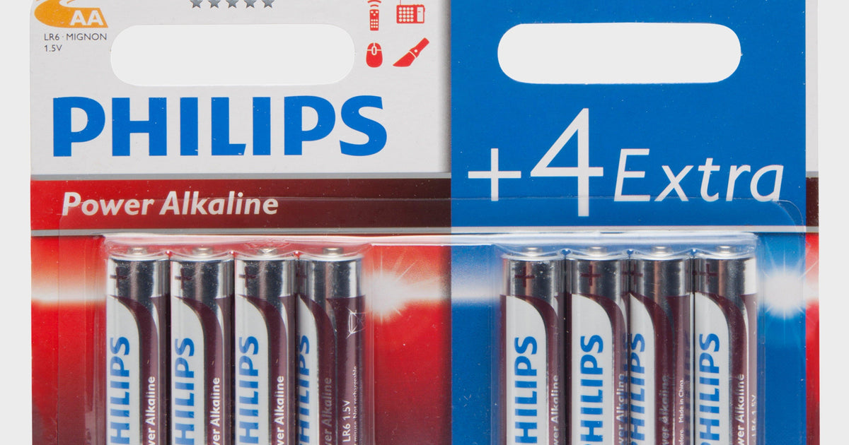 Black Phillips Ultra Alkaline AA LR6 Batteries 8 Pack – Millets