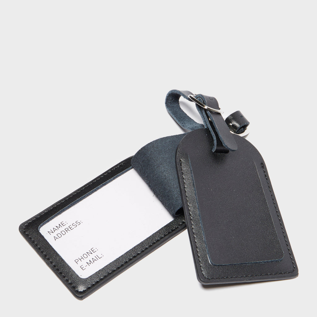 Black Technicals Set of 2 Leather Luggage Tags – Millets