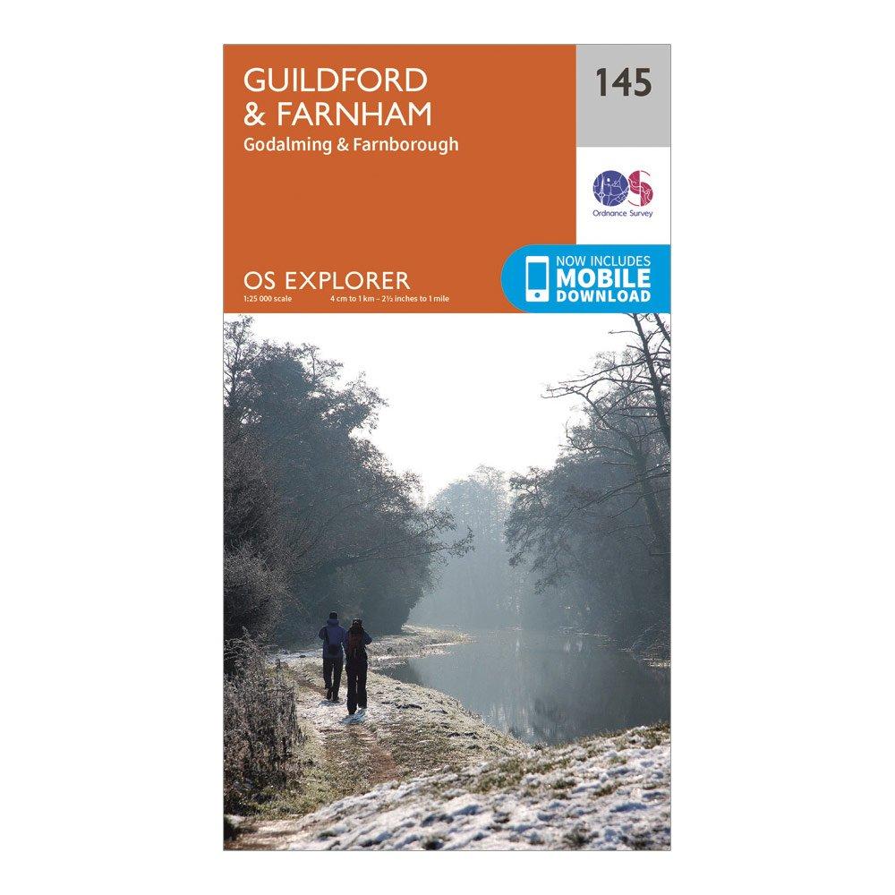Ordnance Survey Explorer 145 Guildford & Farnham Map With Digital ...