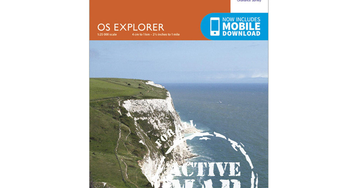 Ordnance Survey Explorer Active 138 Dover, Folkstore & Hythe Map With ...