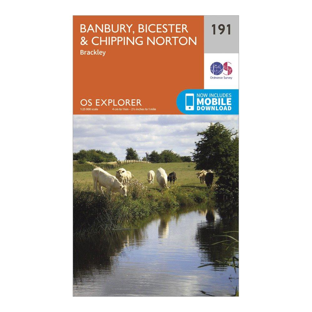 Ordnance Survey Explorer 191 Banbury, Bicester & Chipping Norton Map ...