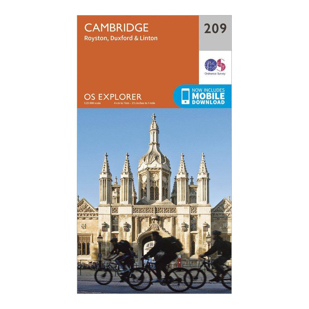 Ordnance Survey Explorer 209 Cambridge, Royston, Duxford & Linton Map ...