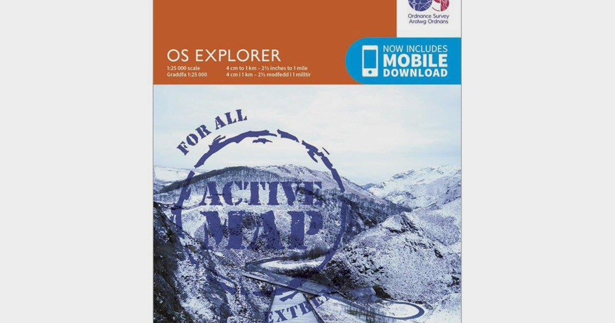 Ordnance Survey Explorer Active 187 Llandovery, Llanwrtyd Wells & Lyn ...