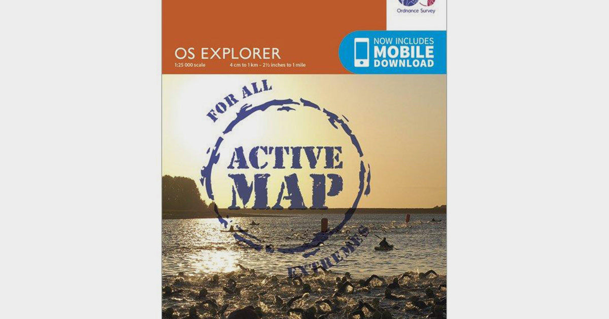 Ordnance Survey Explorer Active 234 Rutland Water Map With Digital ...