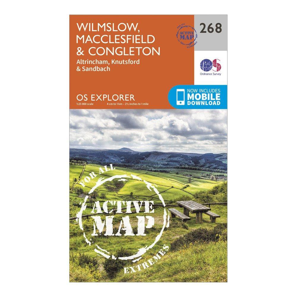 Ordnance Survey Explorer Active 268 Wilmslow, Macclesfield & Congleton ...