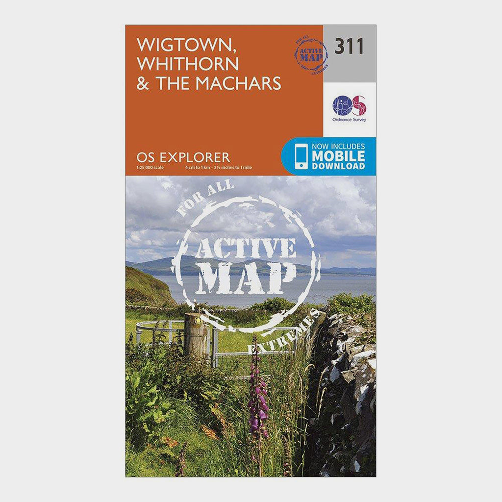 Ordnance Survey Explorer Active 311 Wigtown, Whithorn & The Machars Map ...