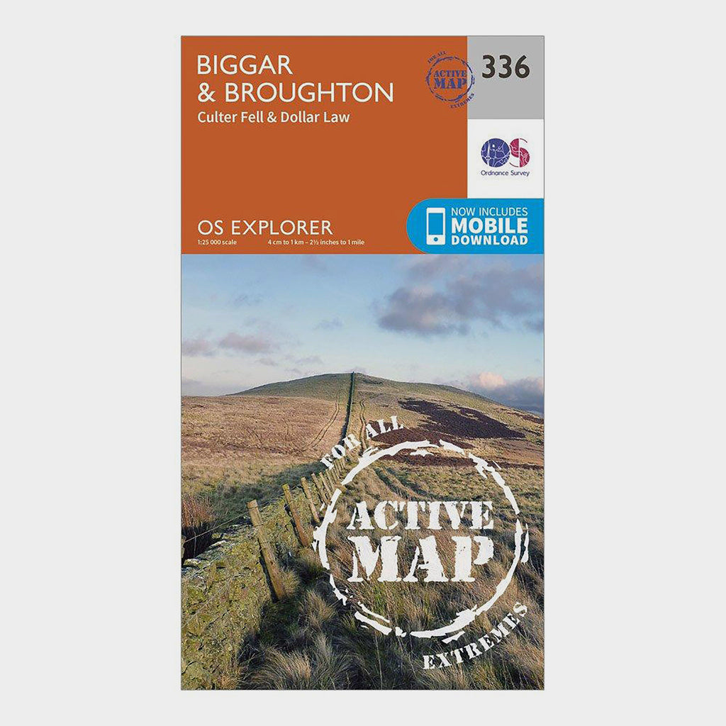Ordnance Survey Explorer Active 336 Biggar & Broughton Map With Digital ...