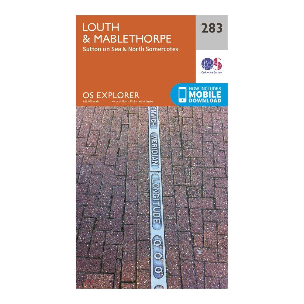 Ordnance Survey Explorer 283 Louth & Mablethorpe Map With Digital ...