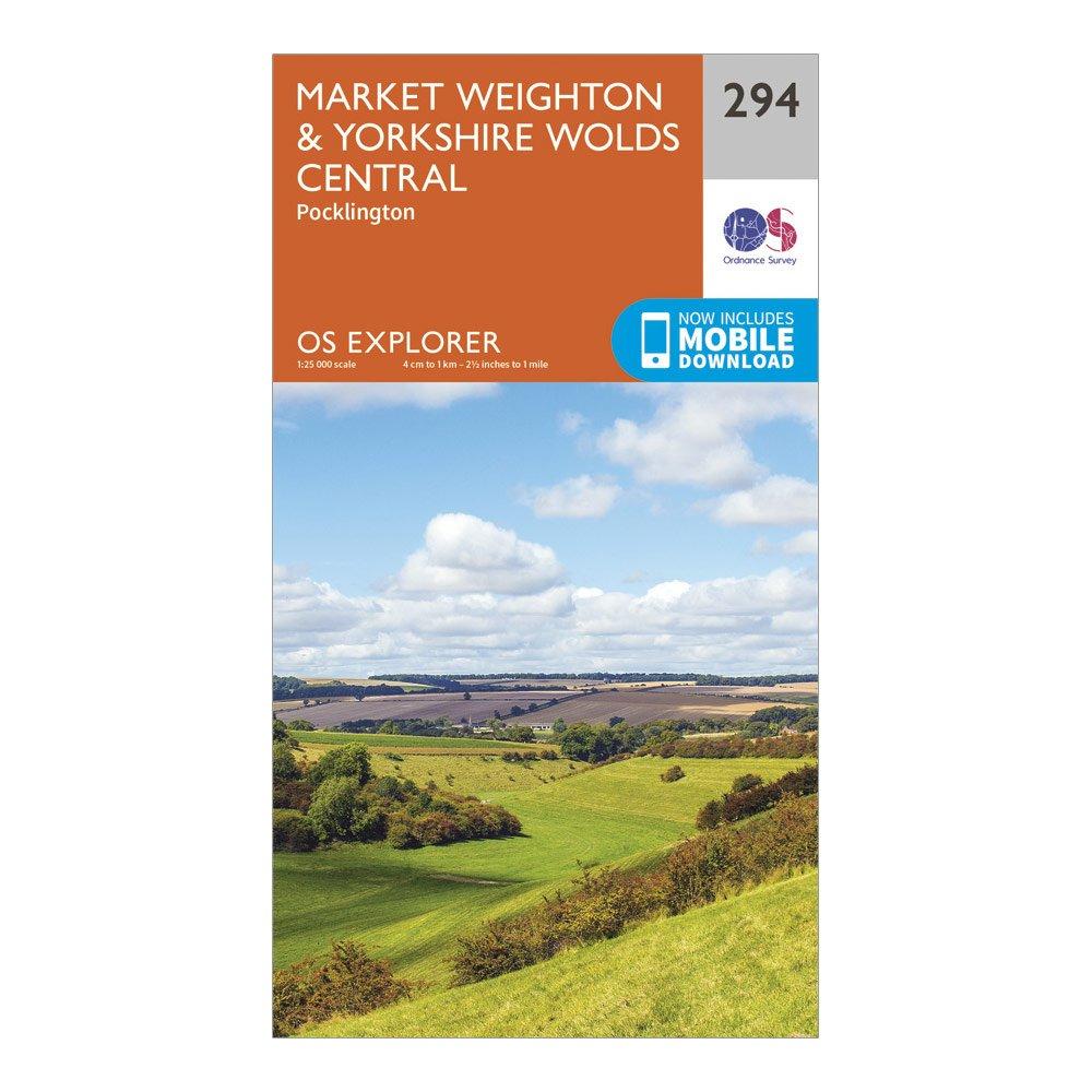 Ordnance Survey Explorer 294 Market Weighton & Yorkshire Wolds Central ...