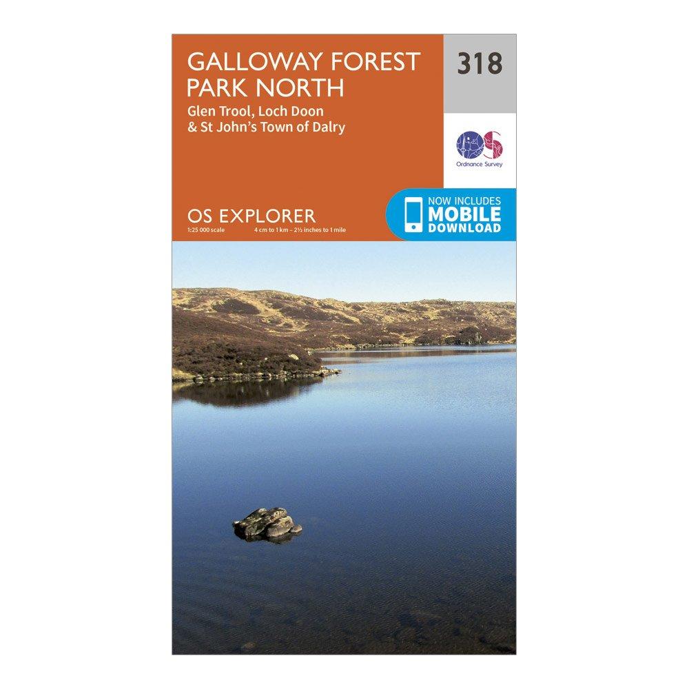 Ordnance Survey Explorer 318 Galloway Forest Park North Map With ...