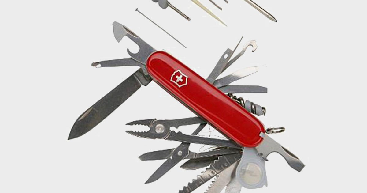 Red Victorinox Swiss Champ Knife – Millets