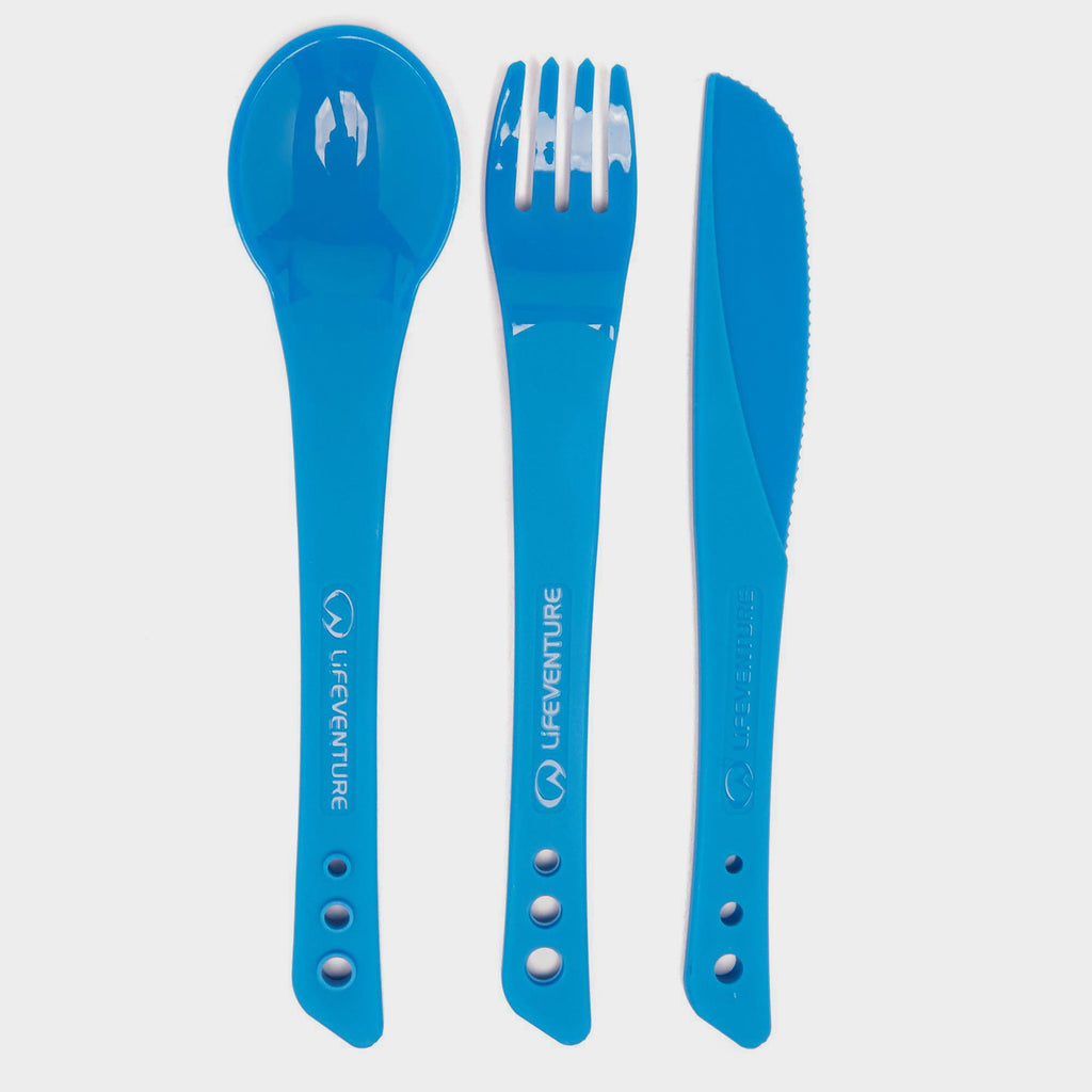 Blue Lifeventure Ellipse Knife, Fork and Spoon Set – Millets