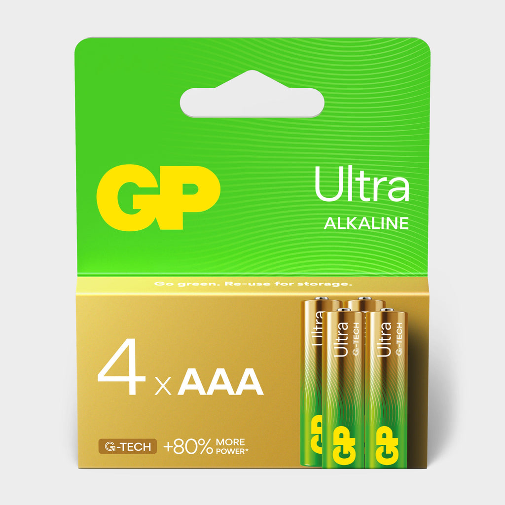 Multi Gp Batteries Ultra Alkaline AAA Batteries (4 Pack) – Millets