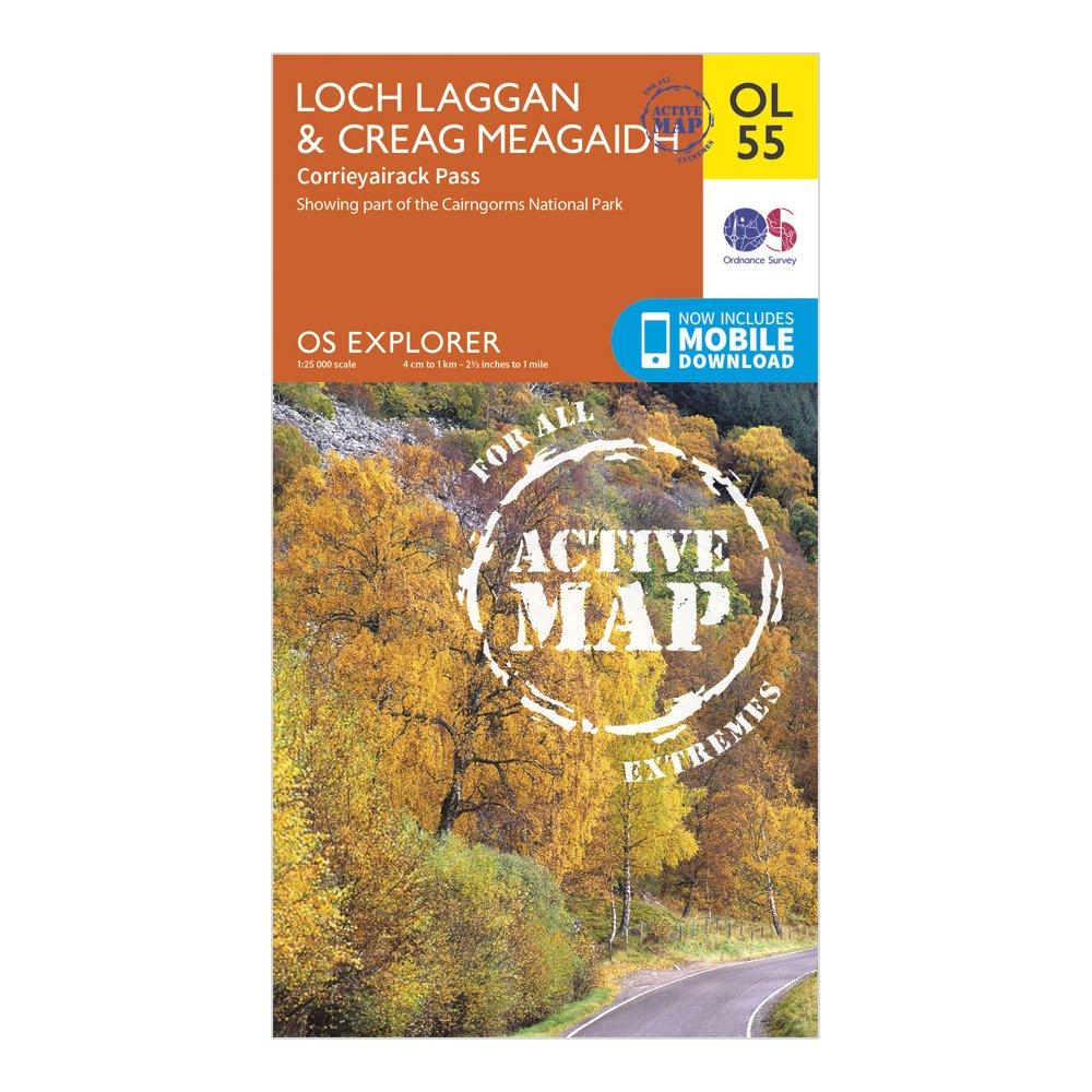 Ordnance Survey Explorer Active OL55 Loch Laggan & Creag Meagaidh Map ...