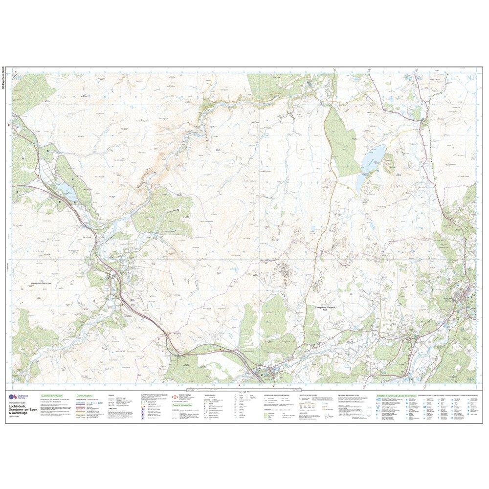 Ordnance Survey Explorer Active OL60 Lochindorb, Grantown-on-Spey ...