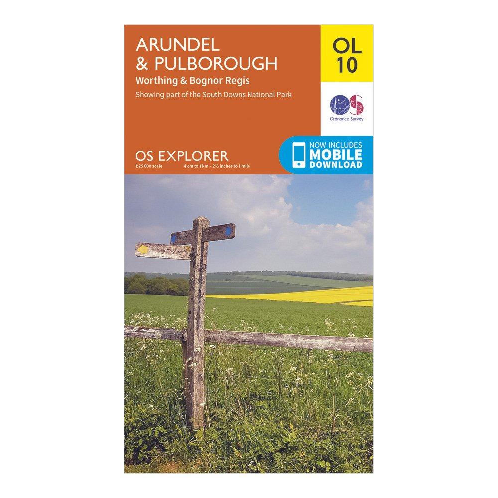 Ordnance Survey Explorer OL10 Arundel & Pulborough Map With Digital ...