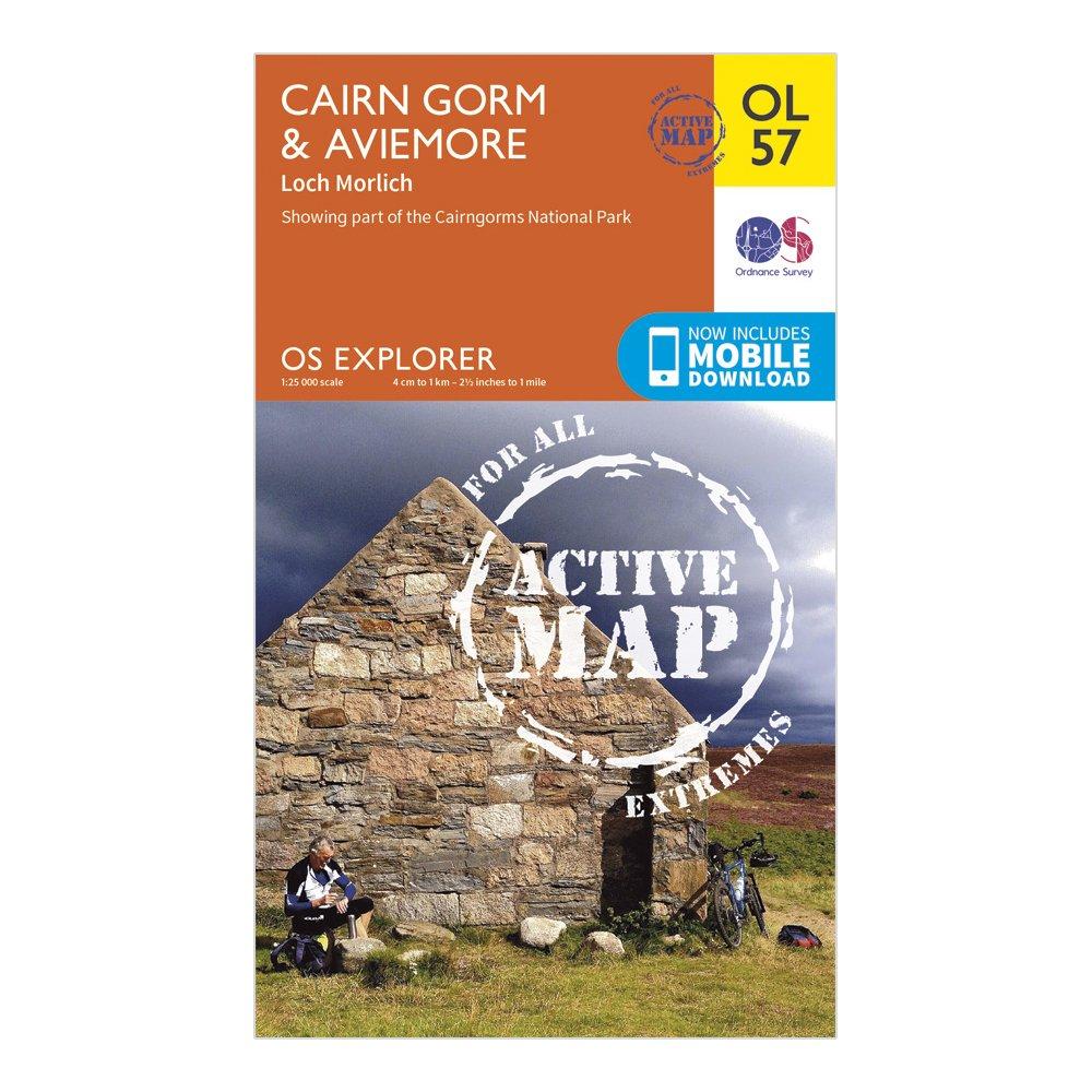 Ordnance Survey Explorer Active OL57 Cairn Gorm & Aviemore Map With ...