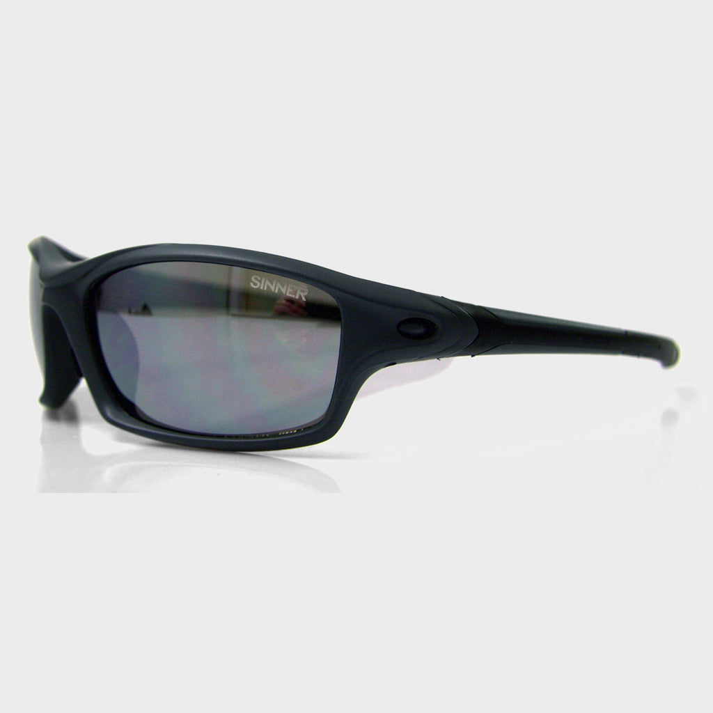 Black Sinner Eaton Sunglasses (Matte Grey / Smoke / Mirror) – Millets