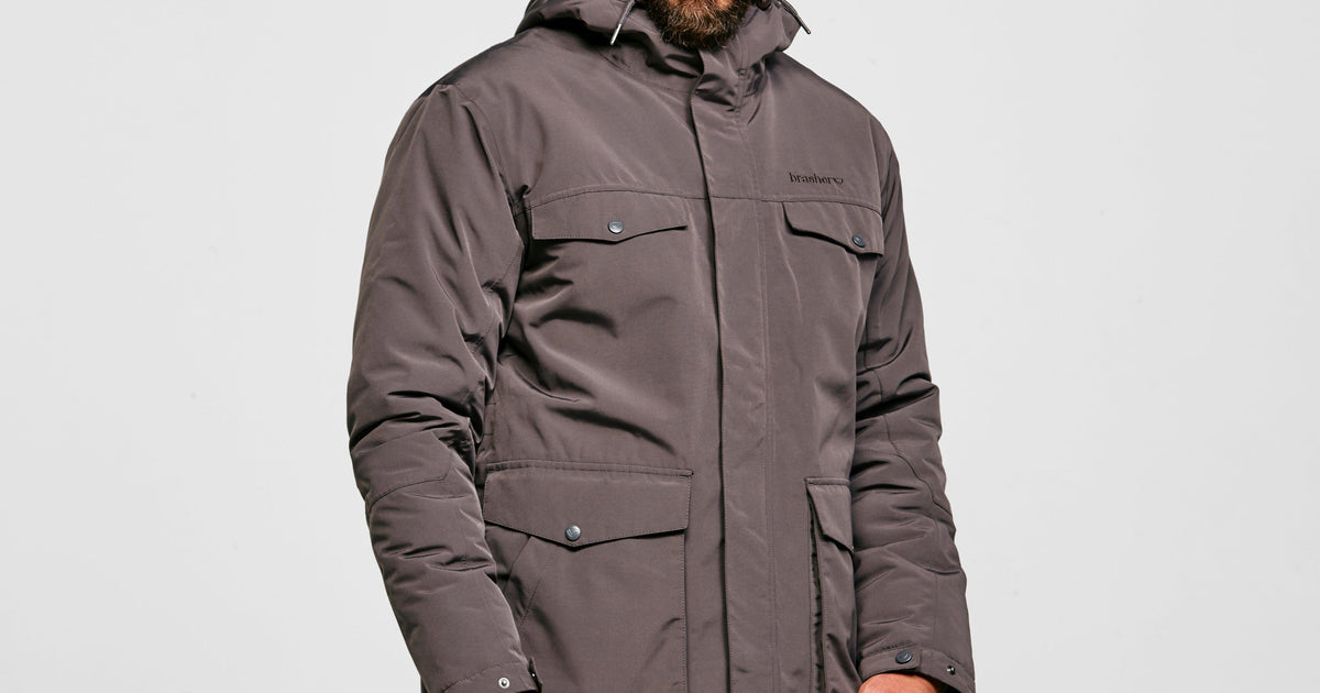 Grey Brasher Men's Waterproof Peak Parka – Millets