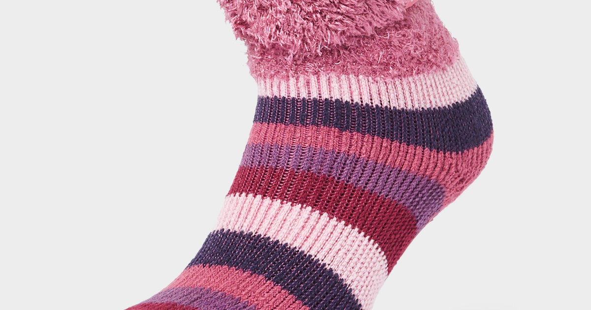 Pink Heat Holders Women's Lounge Stripe Socks – Millets