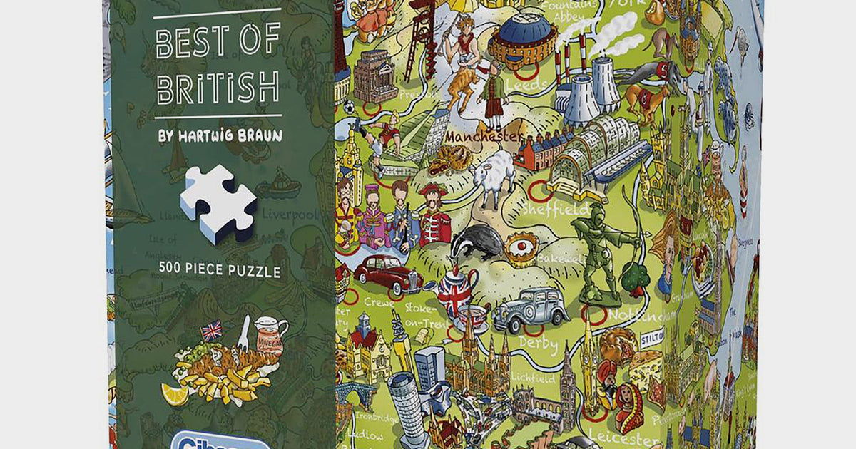 Multi Gibsons Best of British 500 Piece Jigsaw Puzzle – Millets