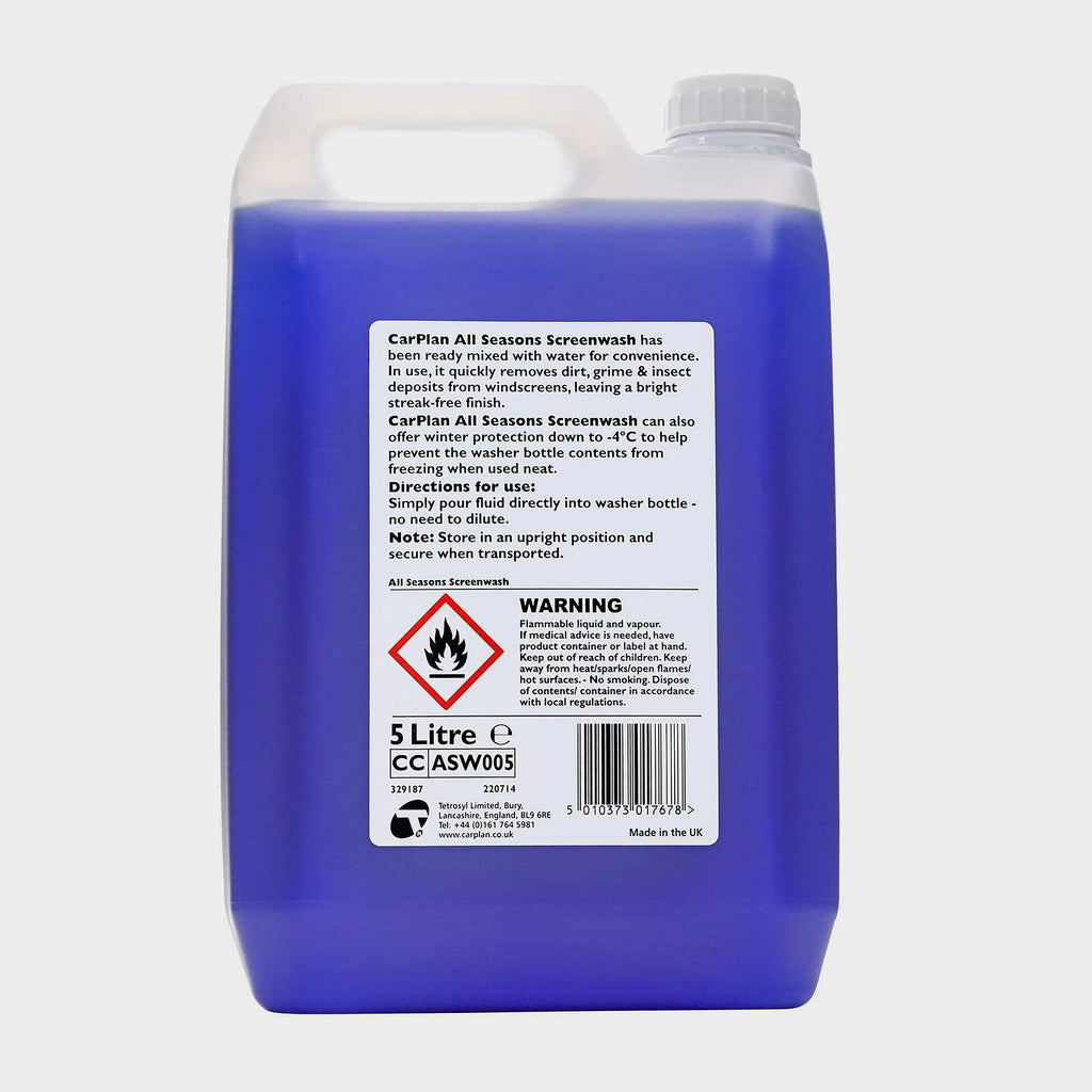Blue Carplan All Seasons Ready Mixed Screen Wash (5 Litres) – Millets