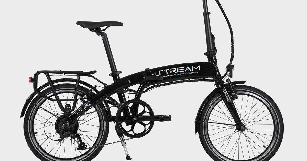 Black Vitesse Stream Folding E-bike – Millets