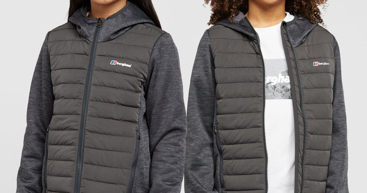 Grey Berghaus Kids’ Hybrid Jacket – Millets