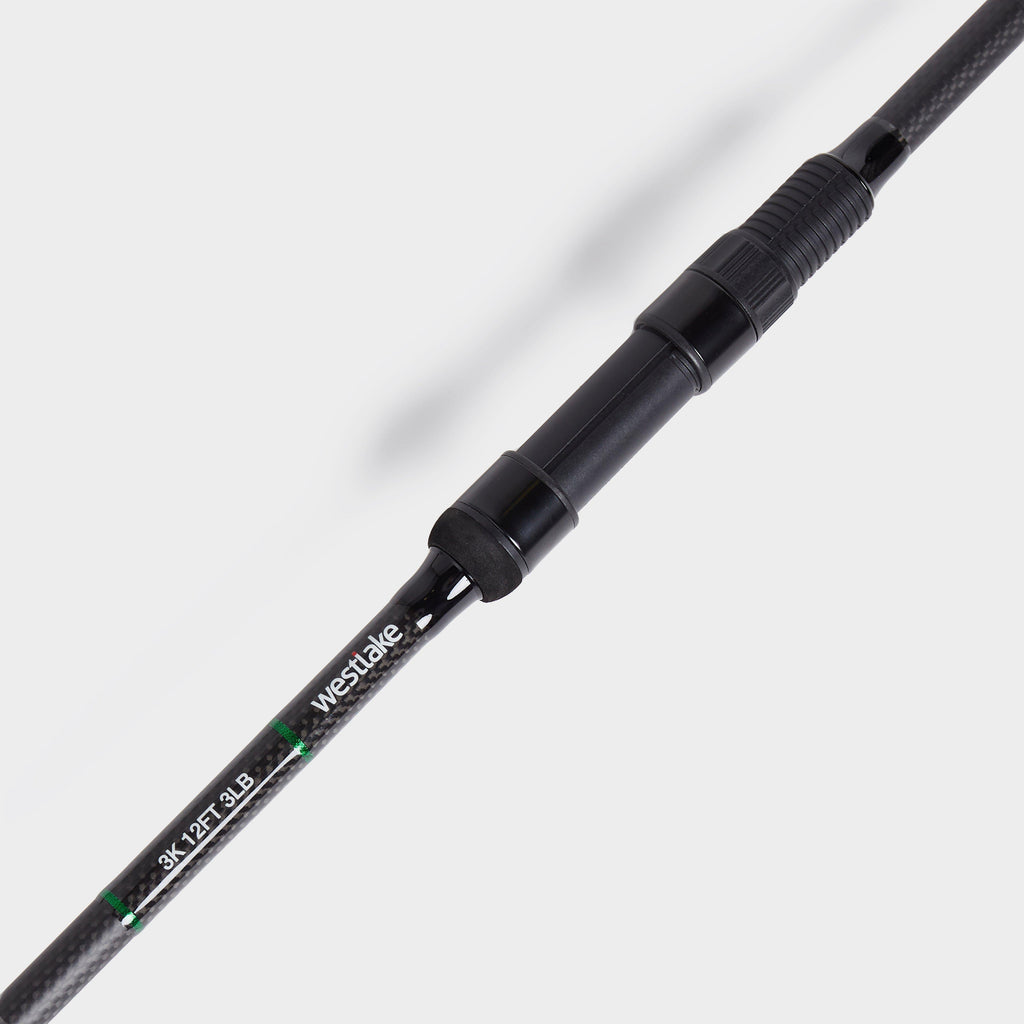 Black Westlake 3K Carp Rod- 12ft, 3lb – Millets