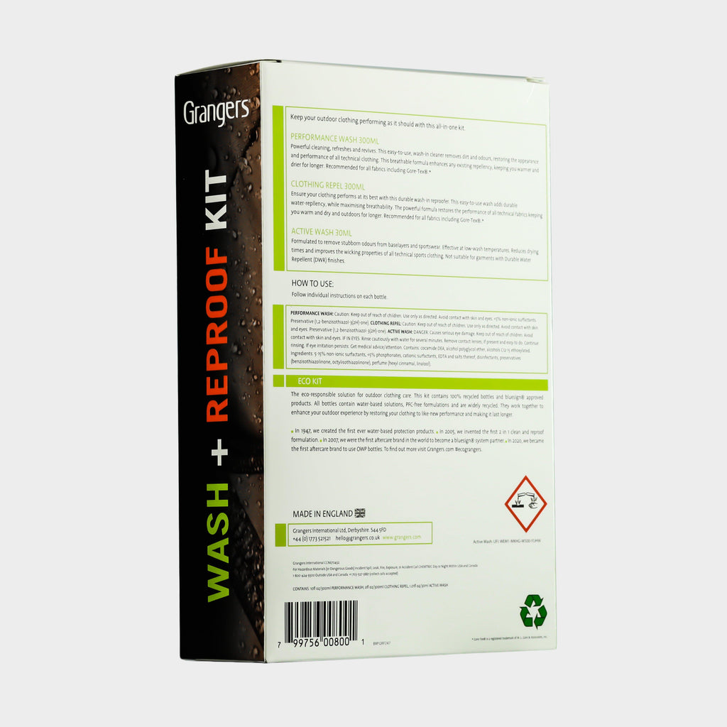 Clear Grangers Complete Down Wash + Reproof Kit – Millets