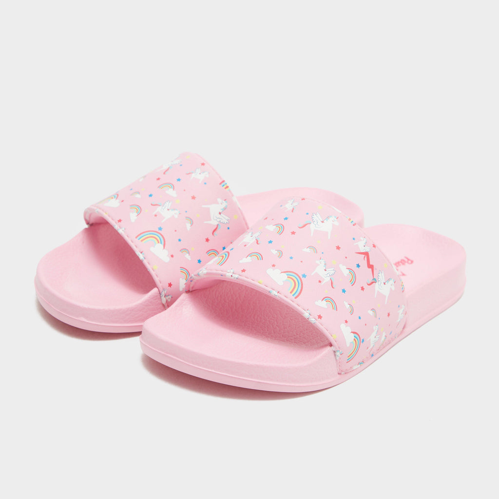 Pink Peter Storm Kids’ Unicorn Sliders – Millets
