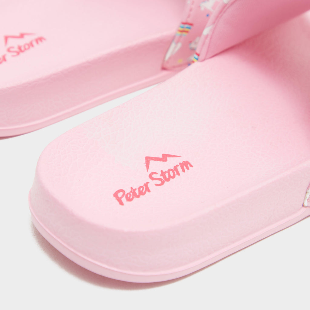 Pink Peter Storm Kids’ Unicorn Sliders – Millets