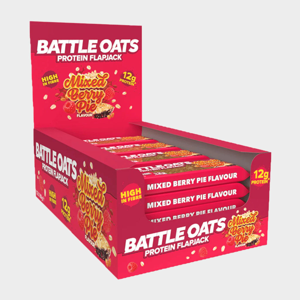 Red Battle Oats Protein Flapjack 70g (Mixed Berry Pie) – Millets