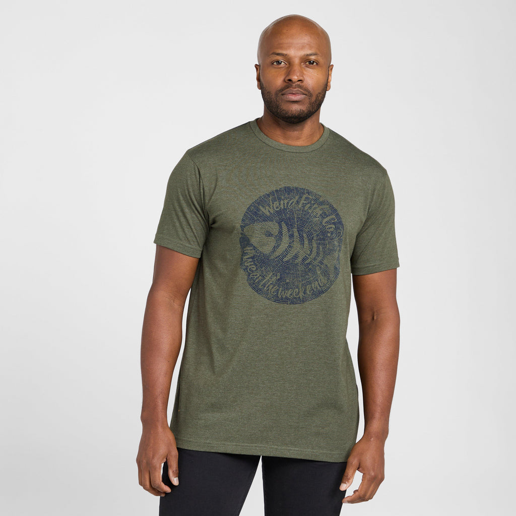 Green Weird Fish Men's Woodcut T-Shirt – Millets