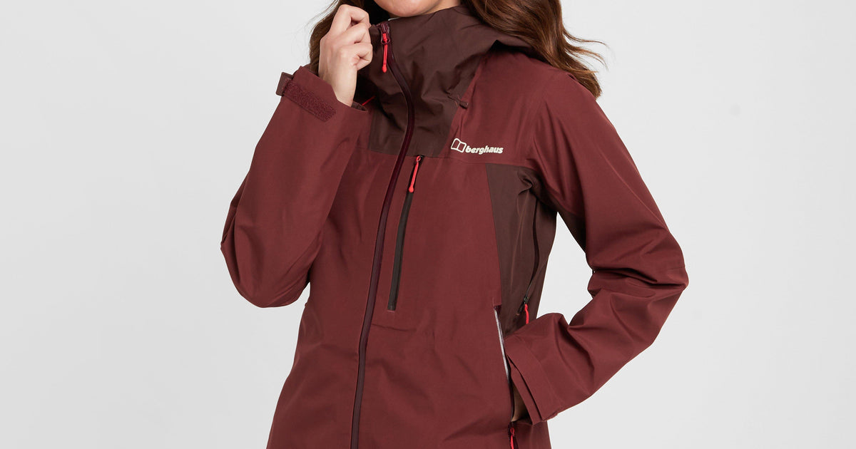 Red Berghaus Women’s Ridge-Seeker Waterproof Jacket – Millets