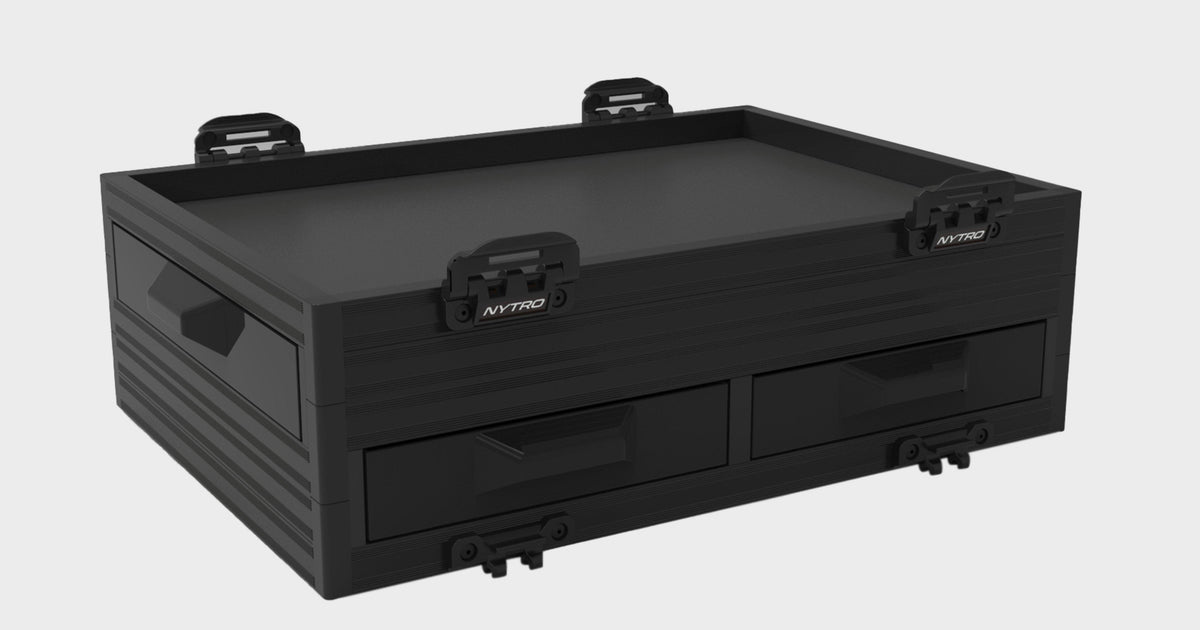 Black Nytro SLS36 Shallow Tray 2 Front 1 Side Drawer – Millets