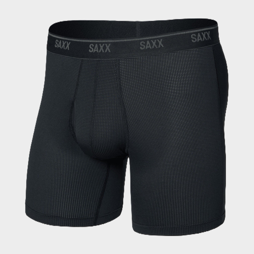 Black Saxx Men’s Quest Quick-Dry Mesh Boxer Briefs – Millets