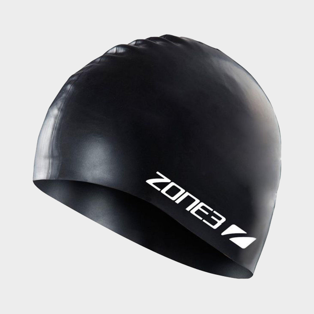 Black Zone 3 Unisex Silicone Swim Cap 48g – Millets