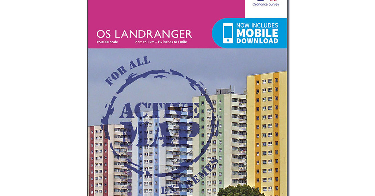 Ordnance Survey Landranger Active 166 Luton, Hertford, Hitchin & St ...