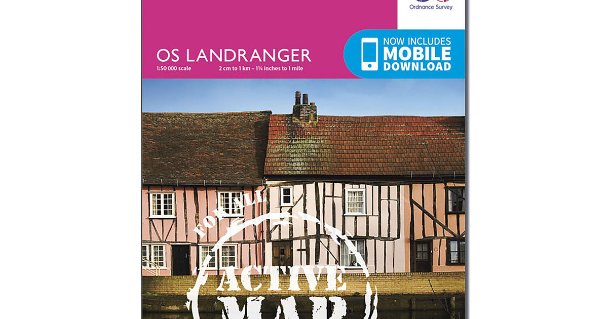 Ordnance Survey Landranger Active 168 Colchester, Halstead & Maldon Map ...