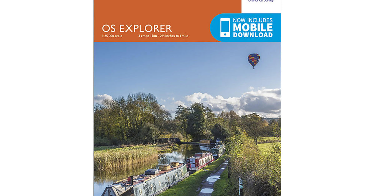 Ordnance Survey Explorer 244 Cannock Chase & Chasewater Map With ...
