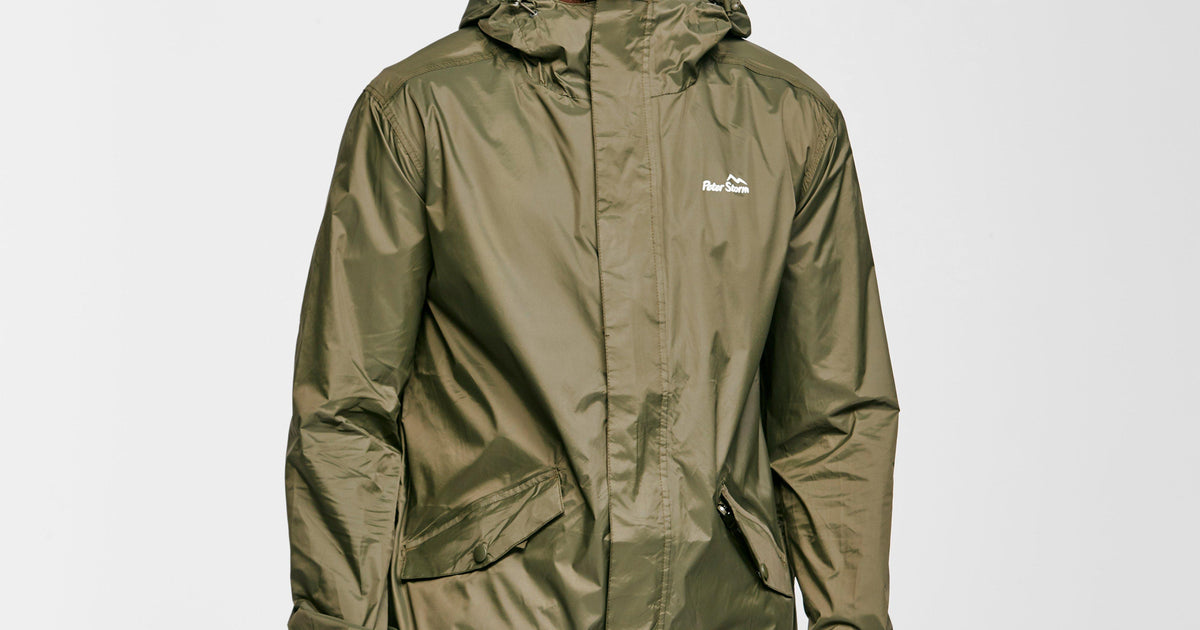 Khaki Peter Storm Mens Packable Parka Jacket Navy – Millets