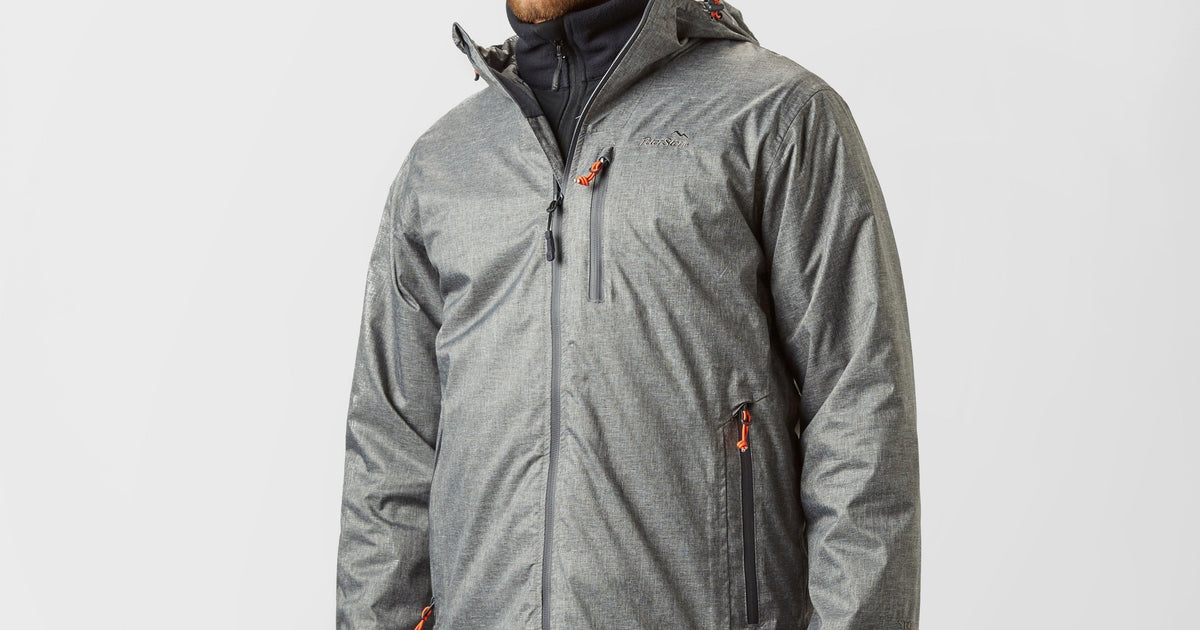 Grey Peter Storm Men’s Tornado Waterproof Jacket – Millets