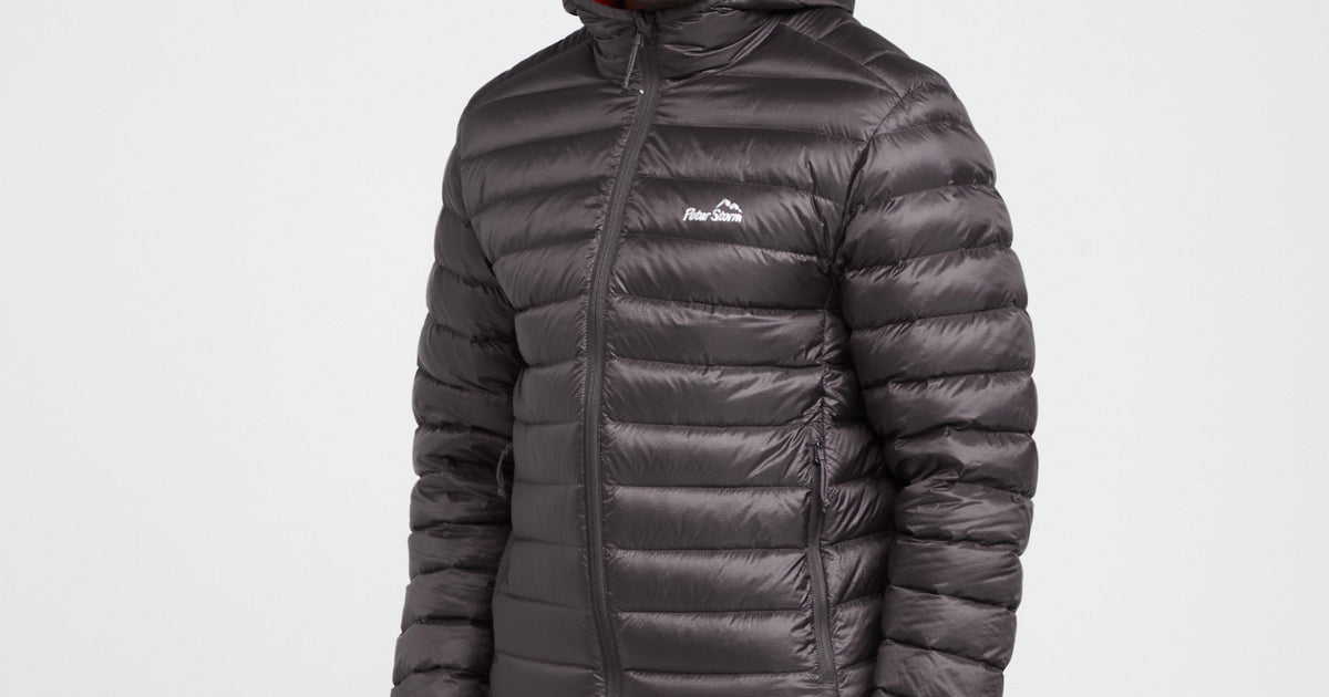 Grey Peter Storm Men’s Loch Down Hooded Jacket – Millets